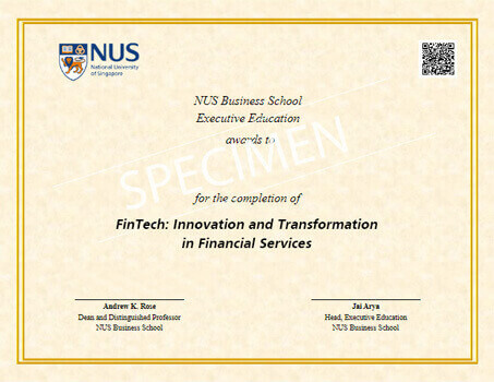 NUS Business School FinTech: Innovation and Transformation in Financial ...
