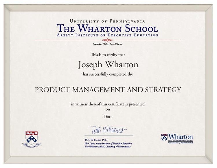 Product Management and Strategy Online Course at Wharton