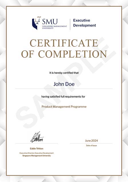 Singapore Management University Product Management Programme | Online ...