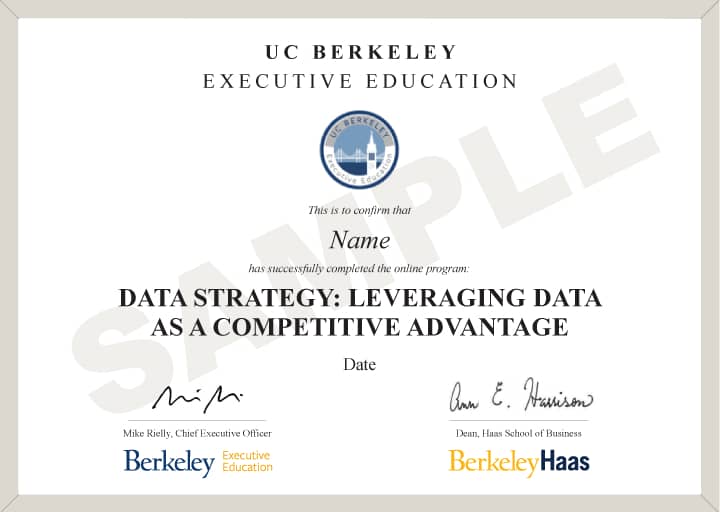 Data Strategy at Berkeley | Data Governance Course | Online Certificate ...