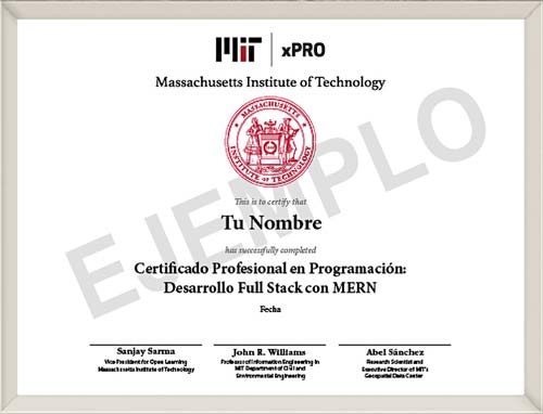 MIT xPRO | Certificado Profesional en Programación