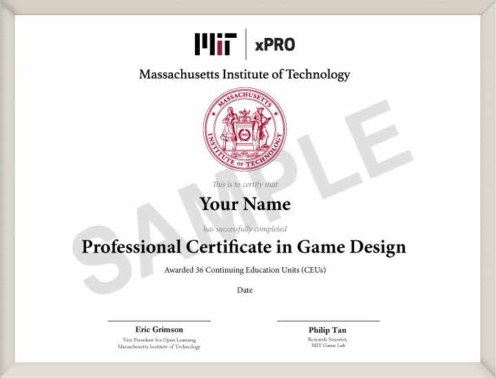 Professional Certificate in Game Design with MIT xPRO | Online ...
